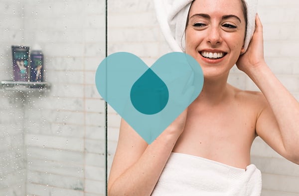 Saving water in the shower